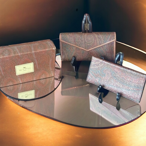 Etro | Bags | Etro Wallet Check Book Holder With Original Box | Poshmark